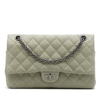 Chanel Sac bandouli&egrave;re vintage double rabat Pre-owned - Femme - Pre-owned - Vert - Taille: ONE Size