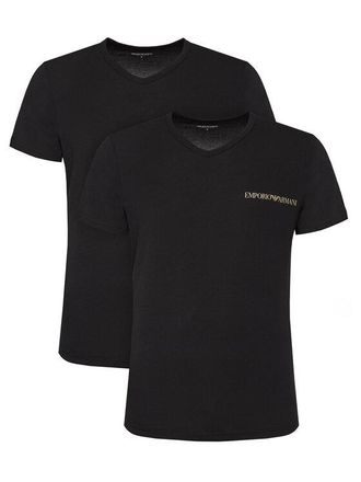 Emporio Armani T-Shirt-Set EM000392 AF10779 MC108 Schwarz Regular Fit