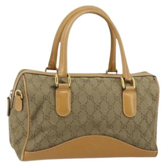Gucci Pre-owned Toile sacs-gucci - Femme - Pre-owned - Beige - Taille: ONE Size