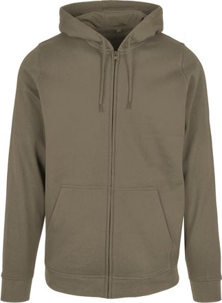 Build Your Brand Herren Basic Zip Hoody Kapuzenpullover, Olive, 3XL