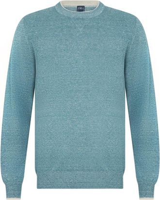 Fedeli Homme, Pulls, Bleu, Taille: M Pull en maille &agrave; col rond