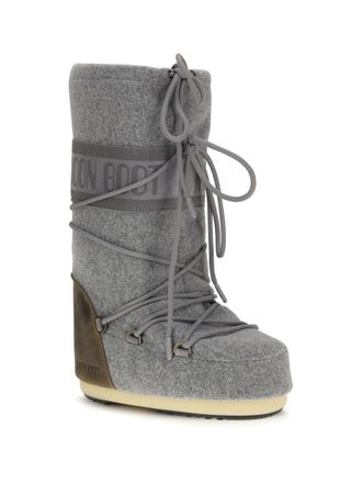 Moon Boot Nubuck Felt Snow Boot - Gray
