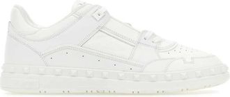 Valentino Garavani Homme, Chaussures, Blanc, Taille: 44 EU Freedots Low-Top Baskets