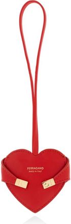 Ferragamo Femme, Sacs, Rouge, Taille: ONE Size Charm Cuore Bag Charm