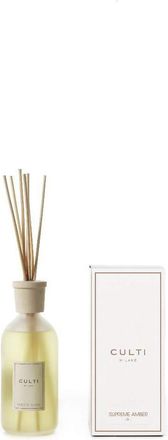 Culti Milano Diffusor Stäbchen 500 ml | Duft Supreme Amber Räucherstäbchen, Benzoino, Patschuli, Schwarze Vanille, Zistrosen und Binkennote - Brenndauer 3 M