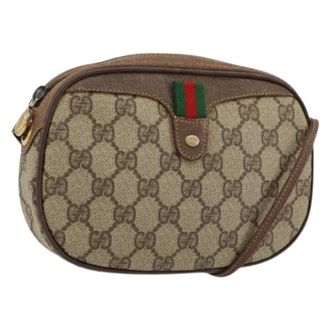 Gucci Sac bandouli&egrave;re en toile Pre-owned - Femme - Pre-owned - Beige - Taille: ONE Size