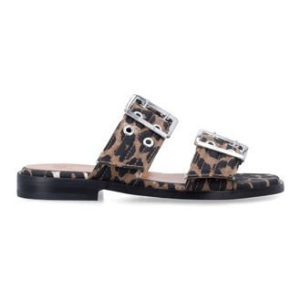 Ganni Feminie Buckle Starp - - Shoes - Damen - Braun - 38 EU