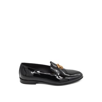 Roberto Cavalli Florence Pantofola Ricamo Monogramma - - Shoes - Herren - Schwarzk - 43 EU