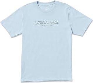 Volcom T-Shirt &agrave; Manches Courtes avec Logo europ&eacute;en pour Homme - Bleu Carolina - Taille L, Bleu (Carolina Blue), L