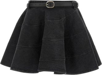Self Portrait Femme, Jupes, Noir, Taille: 38 FR Short Skirts