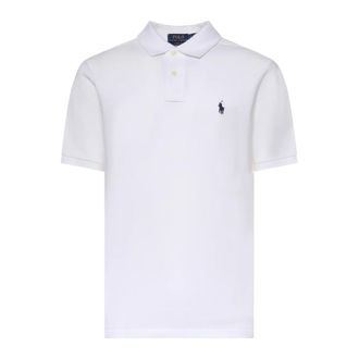 Polo Ralph Lauren Homme, Tops, Blanc, Taille: 2XL Polo en maille coupe classique