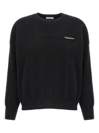 Brunello Cucinelli Monile Kaschmirpullover - Schwarz