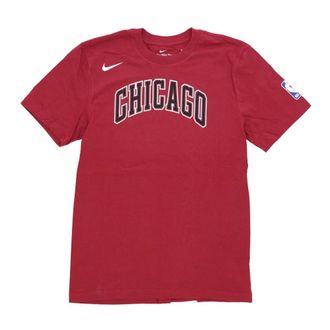 Nike Homme, Tops, Rouge, Taille: 2XL Tee-shirt avec logo Chicago Bulls
