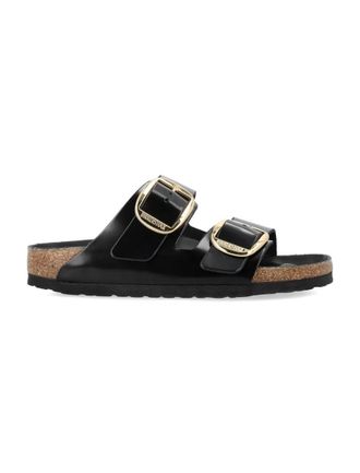 Birkenstock Sandalen - Arizona Big Buckle Sandals With Oversized Metal Bu - Gr. 36 (EU) - in Schwarz - f&uuml;r Damen