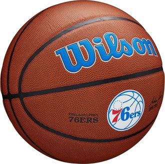 Wilson Basketball TEAM ALLIANCE, PHILADELPHIA 76ERS, Indoor/Outdoor, Mischleder, Größe: 7