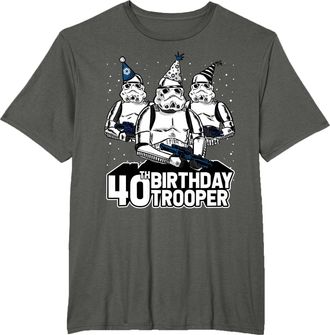 Star Wars Stormtrooper Party Hats Trio 40th Birthday Trooper T-Shirt