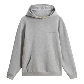Woolrich Macro Logo Hoodie - - Sweatshirts & Hoodies - Herren - Grau - L