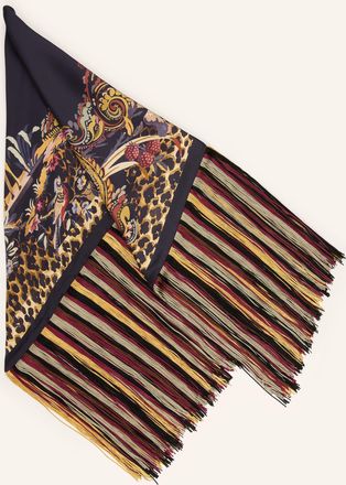 Etro Etro Dreieckstuch Aus Seide schwarz