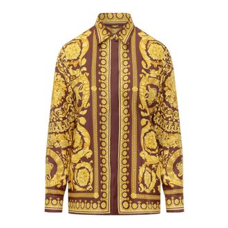 Versace Baroque Seidenhemd - - Blouses & Shirts - Damen - Mehrfarbig - S