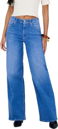Only Female Jeans mit weitem Bein ONLMADISON Hohe Taille Weiter Beinschnitt Jeans