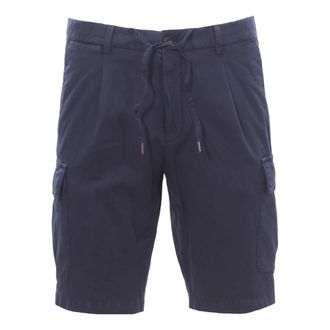 BRIGLIA 1949 Blaue Cargo Leinen Baumwolle Shorts - - Shorts - Herren - Blau - 2XL