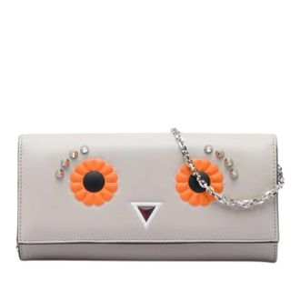 Fendi Pre-owned Wallet on Chain - Femme - Pre-owned - Beige - Taille: ONE Size