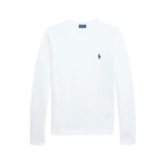 Polo Ralph Lauren T-shirt Blanc &agrave; Manches Longues - Femme - Tops - Blanc - Taille: 38 FR