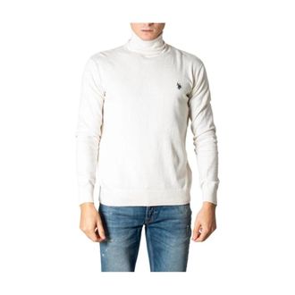 U.S.Polo Association Klassischer Rollkragenpullover Wei&szlig;e Strickware - - Knitwear - Herren - Wei&szlig; - 2XL