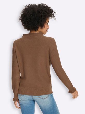 Heine Strickpullover Pullover Langarm Links-Strick
