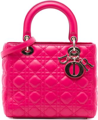 Dior Hobo Bags - Medium Lambskin Cannage Lady Dior - Gr. unisize - in Gold - f&uuml;r Damen