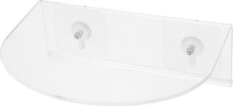 Artibetter Saugnapf Wandregal Transparent aus Acryl Wandhalterung f&uuml;r Blument&ouml;pfe Platzsparendes Pflanzenfensterregal f&uuml;r Bad K&uuml;che und Schlafzimmer