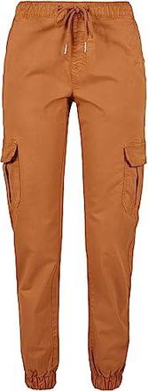 Urban Classics Ladies High Waist Cargo Jogging Pants Pantalons, Caramel, XXXXXL Femme