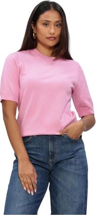 Y.A.S Yaslena SS Strickpullover - - Knitwear - Damen - Rosa - L