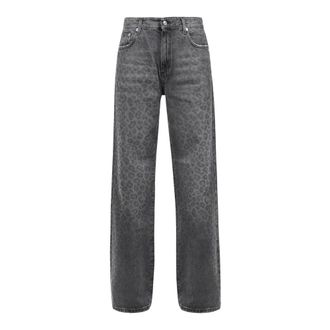 Roy Rogers Femme, Jeans, Gris, Taille: W31 Super Wide Leopard Jeans