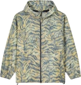 Kenzo Homme, Vestes, Multicolore, Taille: S Veste &agrave; capuche imprim&eacute; Tigre