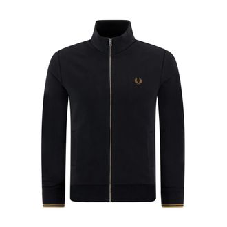 Fred Perry Homme, Sweatshirts et sweats &agrave; capuche, Noir, Taille: XL Sweat &agrave; Capuche Zipp&eacute; French Terry Noir