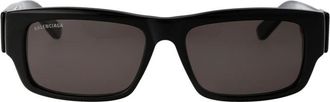 Balenciaga Bb0261Sa Rechteckige Sonnenbrille - - Accessories - unisex - Schwarzk - 57 MM
