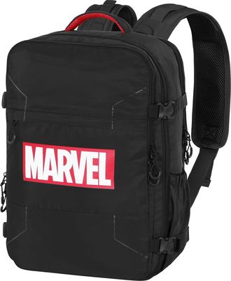 MARVEL Marvel Comics-Mercury Rucksack Handgep&auml;ck Flugzeug 40x20x25cm, Schwarz, Kapazit&auml;t 20 L