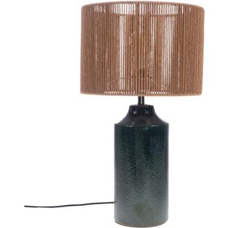 M&S Collection M&s - Lampe &agrave; poser 33x57 cm en c&eacute;ramique noir et corde