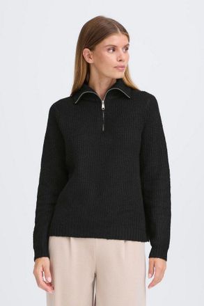 Oxmo Troyer OXBallino Modischer Grobstrick-Pullover mit Troyerkragen