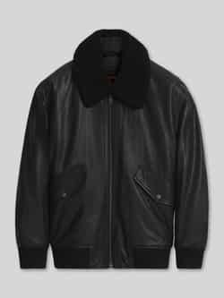 Boss Orange by Hugo Boss Regular Fit Lederjacke aus reinem B&uuml;ffelleder Modell Jopeak
