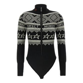 Perfect Moment Holiday Merino Woll-Body - - Tops - Damen - Mehrfarbig - XS