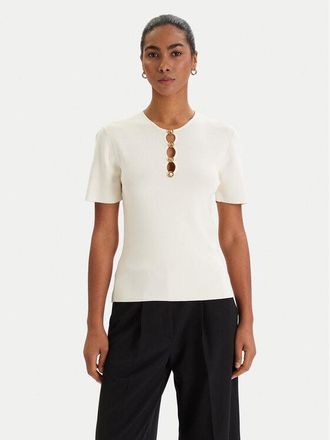 Karl Lagerfeld Bluse B1W18014 &Eacute;cru Slim Fit