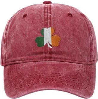 Generic Casquette de baseball en coton r&eacute;glable vieilli pour papa, casquette de baseball dartiste, bordeaux, Taille unique