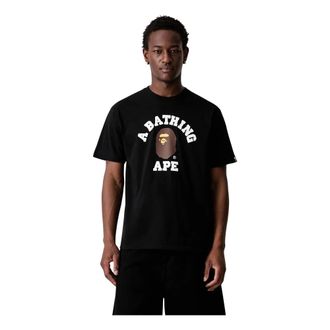 A Bathing Ape A Bathing APE - T-shirt Coll&egrave;ge - Homme - Tops - Noir - Taille: XL