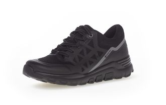 Gabor Damen Low-Top Sneaker, Frauen Halbschuhe,Wechselfu&szlig;bett,Gore Tex,Freizeitschuhe,Turnschuhe,Laufschuhe,schn&uuml;rschuhe,schwarz,38 EU / 5 UK