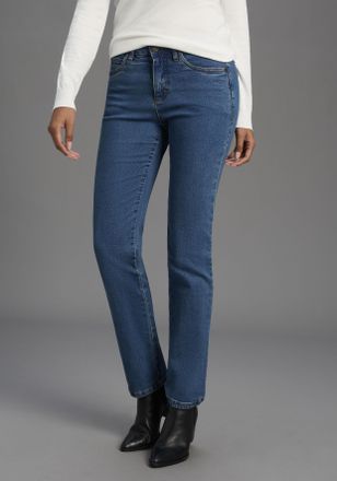 Arizona Gerade Jeans ARIZONA Comfort-Fit, Damen, Gr. 100, L-Gr, blau (blau stone), Jeans, Obermaterial: 98% Baumwolle, 2% Elasthan, Basic, normal lang, Jeans,