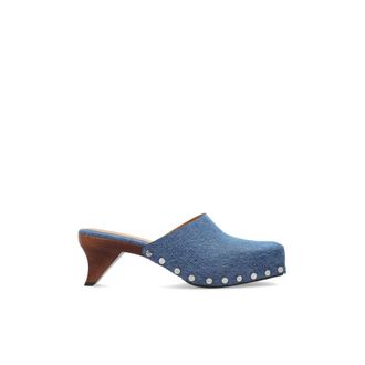 Ganni Femme, Chaussures, Bleu, Taille: 37 EU Mules &agrave; clous
