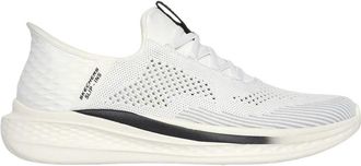 Skechers Homme, Chaussures, Blanc, Taille: 41 EU Slade Quinto Baskets Slip-On