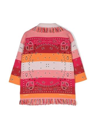Alanui Bandana Jacquard Cashmere Cardigan - Multicolor